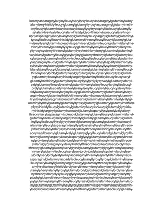 Full IUPAC Name for the Protein Titin | PDF