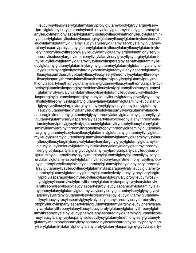 Full IUPAC Name for the Protein Titin | PDF