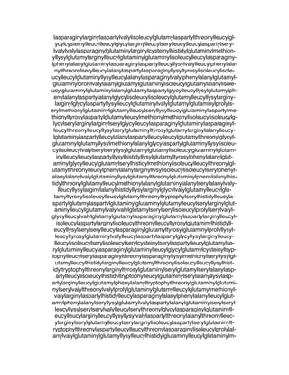 Full IUPAC Name for the Protein Titin | PDF