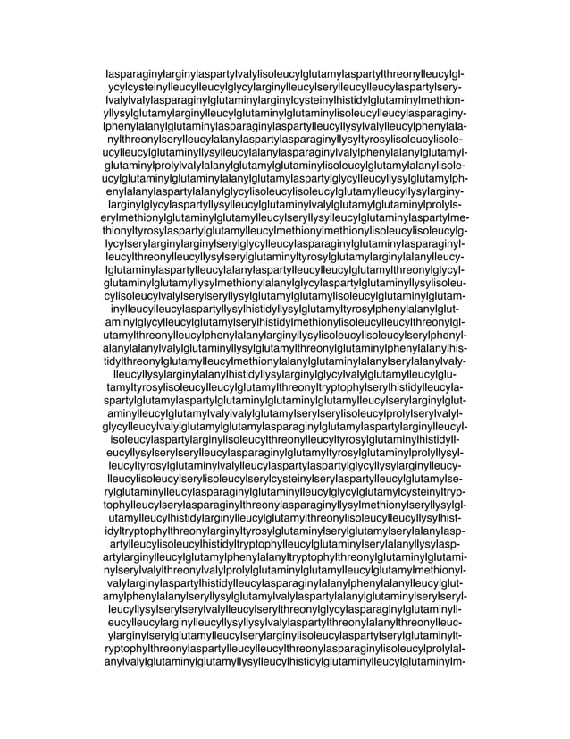 Full IUPAC Name for the Protein Titin | PDF