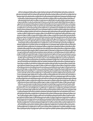 Full IUPAC Name for the Protein Titin | PDF