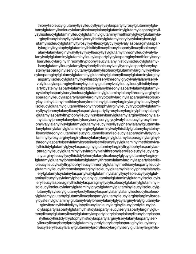 Full IUPAC Name for the Protein Titin | PDF