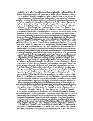Full IUPAC Name for the Protein Titin | PDF