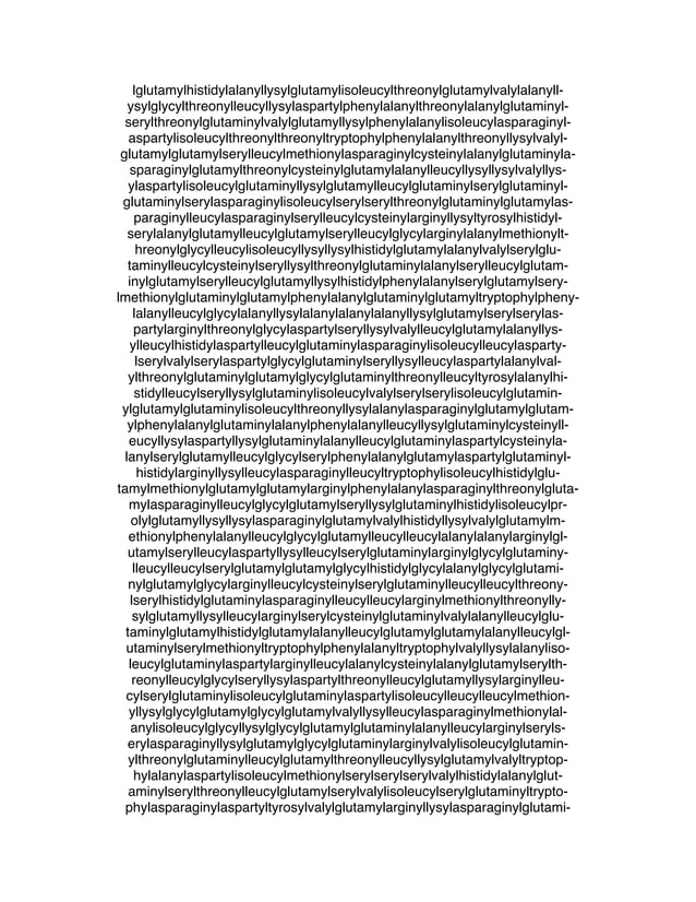 Full IUPAC Name for the Protein Titin | PDF