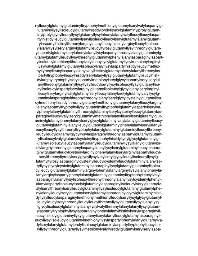 Full IUPAC Name for the Protein Titin | PDF