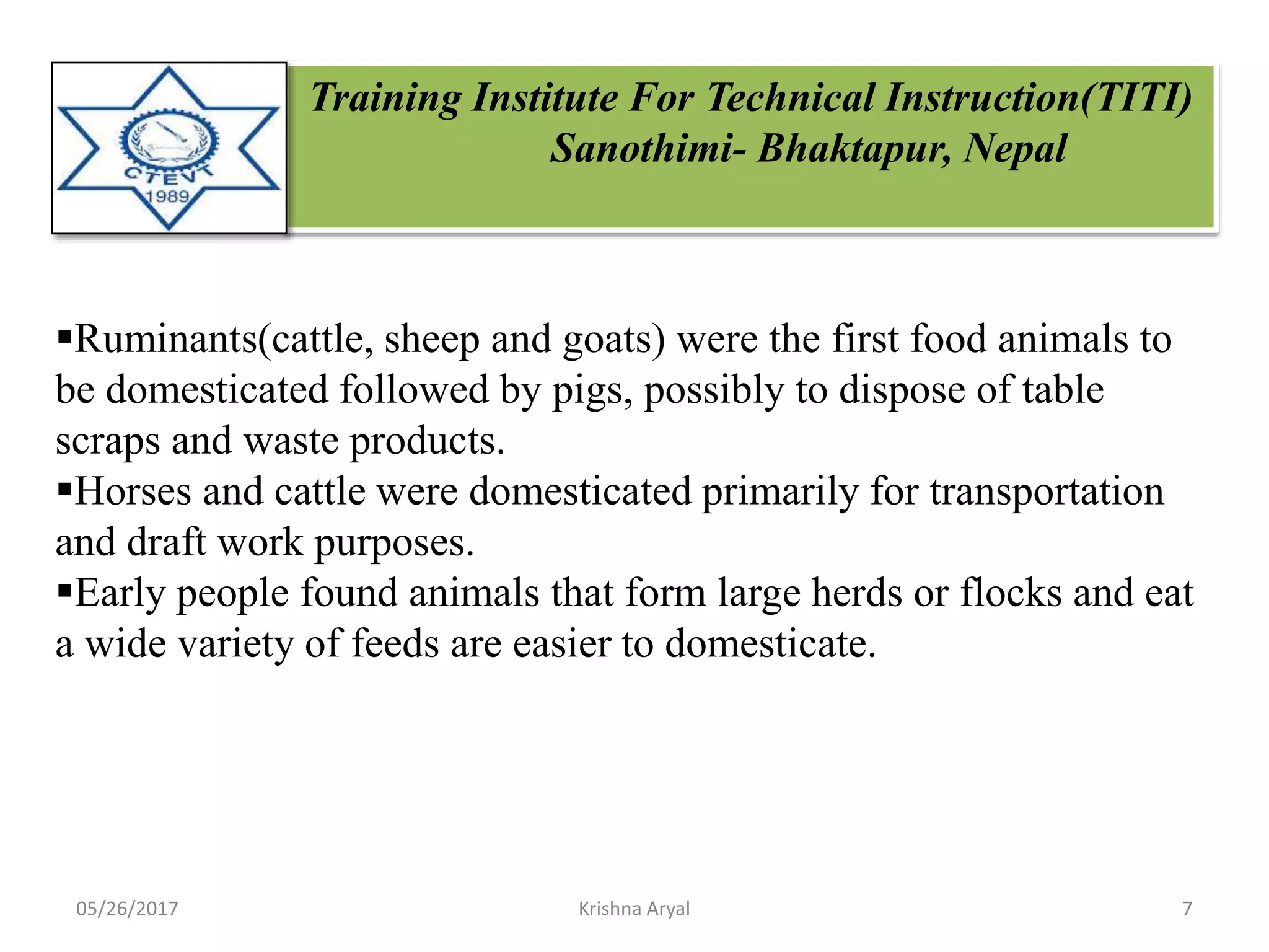 Ruminant Production | PPTX