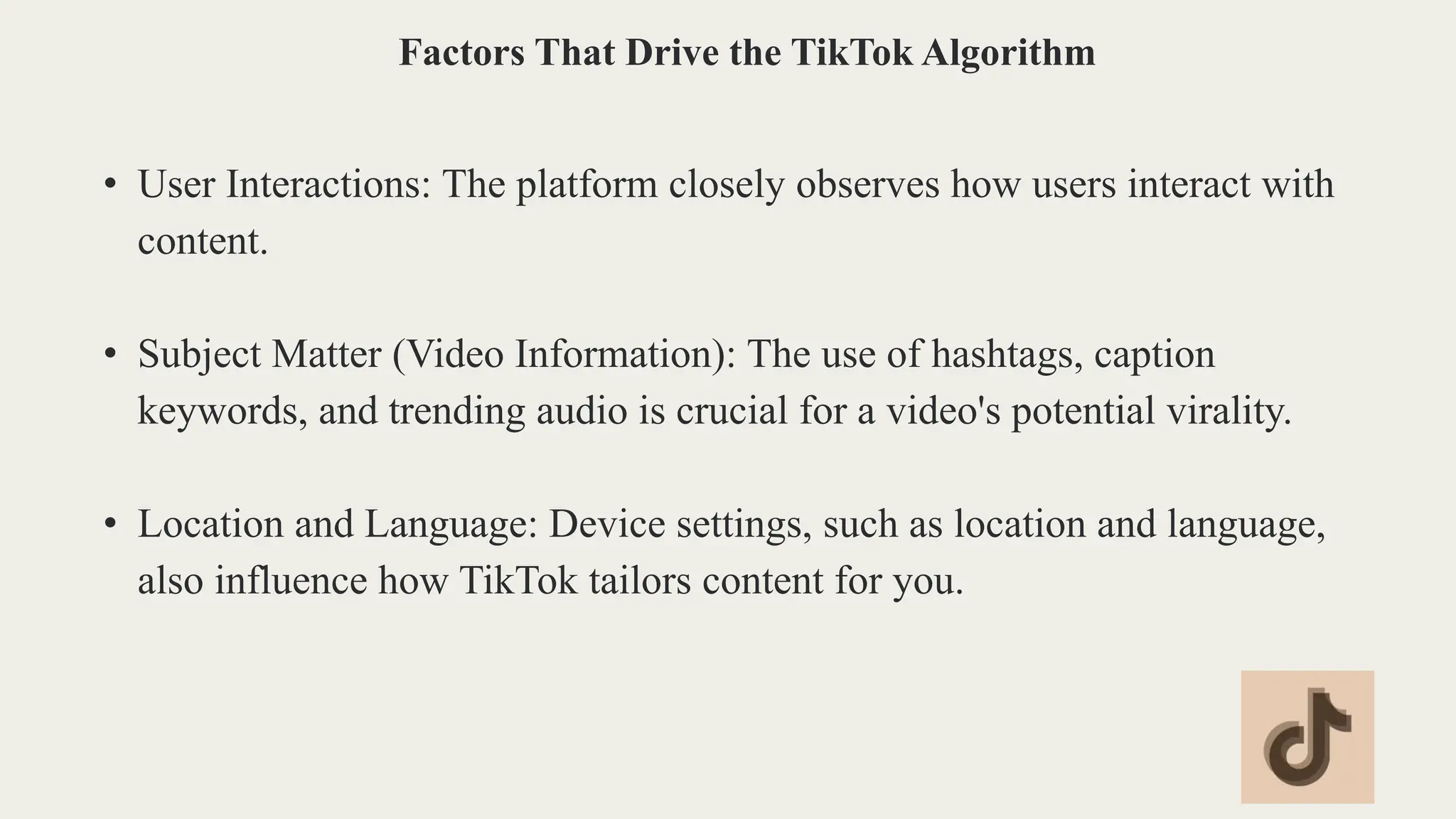 Understanding TikTok's Video Scoring Equation | PPTX