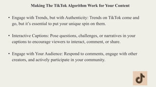 Understanding TikTok's Video Scoring Equation | PPTX