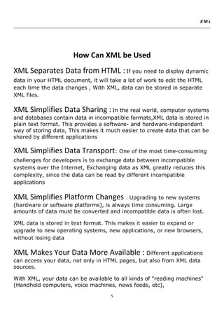 paper about xml | DOCX | Web Design and HTML | Internet