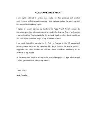 Student declaration, table of content, acknowledge | DOCX | Web ...