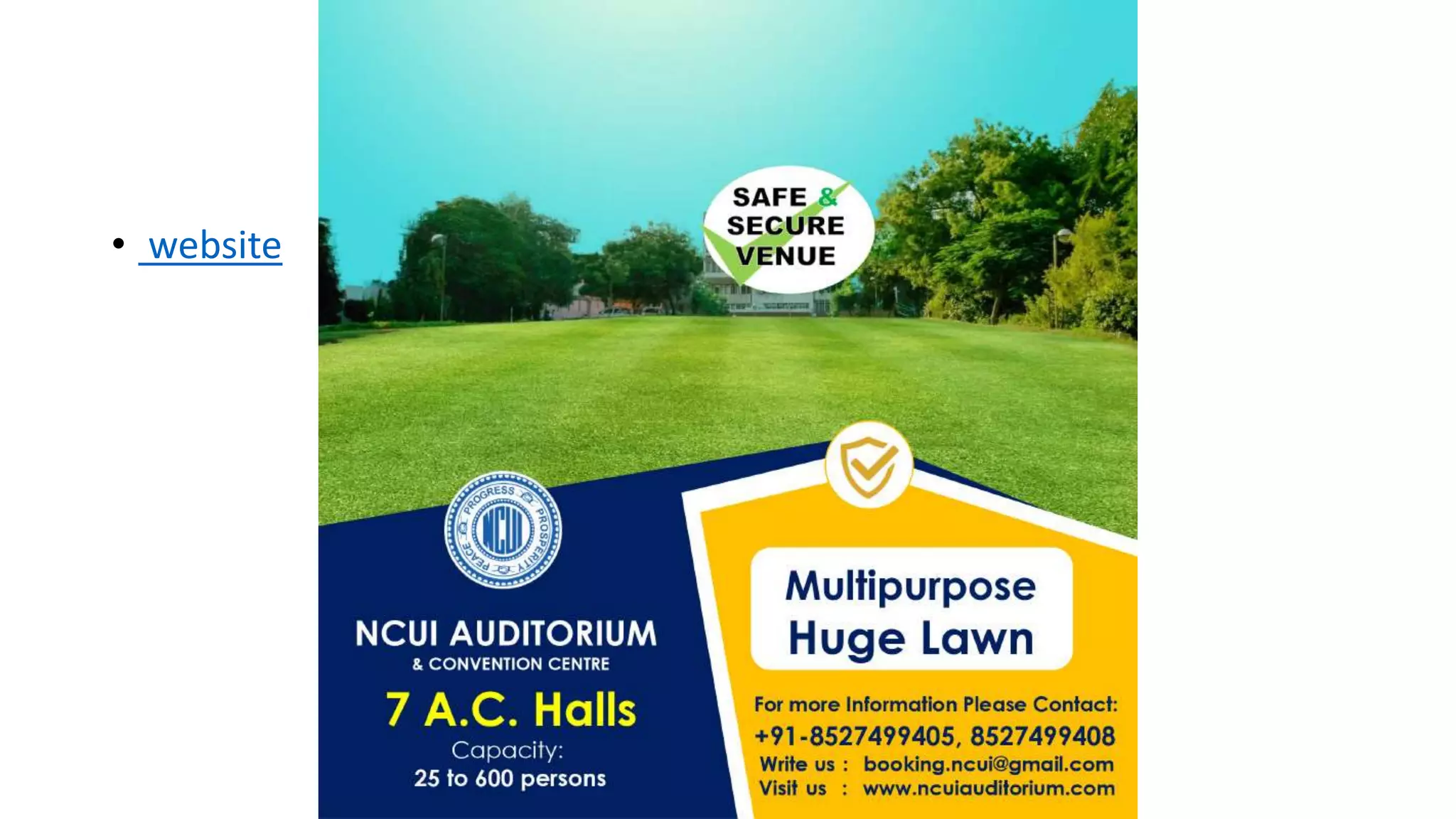 NCUI Auditorium | PPT