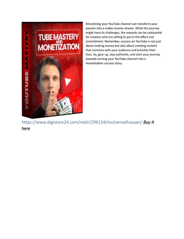 Tube Mastery and Monetization | DOCX