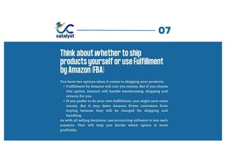 12 Steps Amazon Seller Checklist | PDF