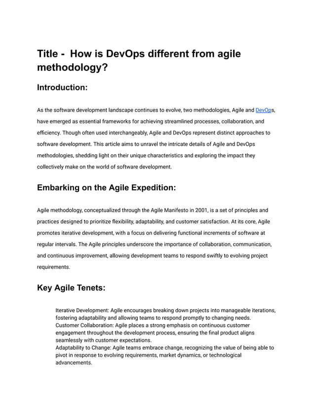 Title - How is DevOps different from agile methodology.pdf