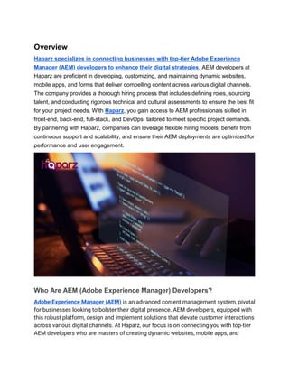 Title- How To Hire AEM Developers In 2024? | DOCX | Developmental Sites ...