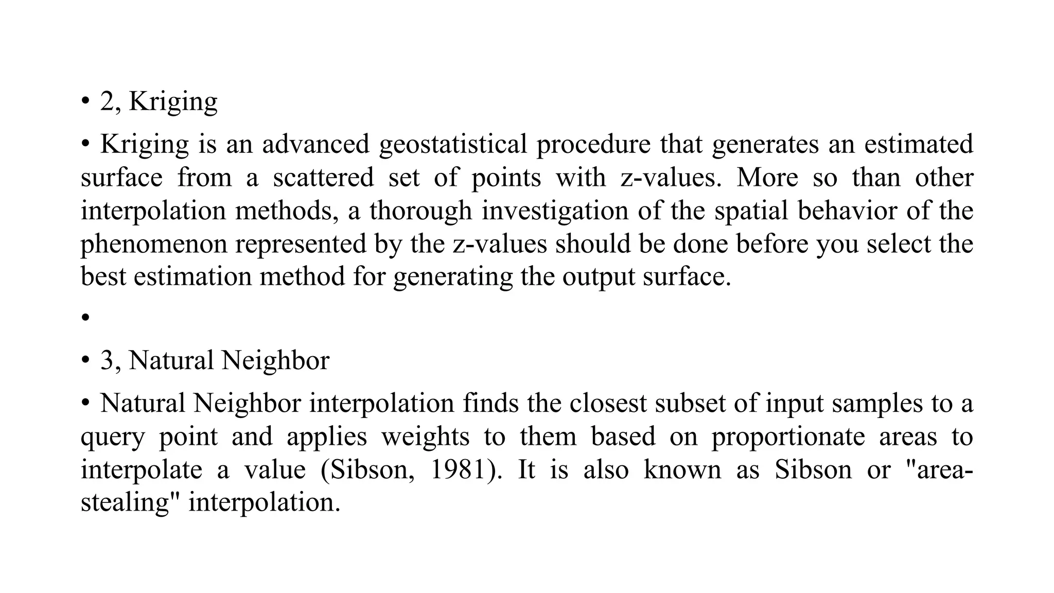 Title Interpolation Methods In ArcGIS pptx