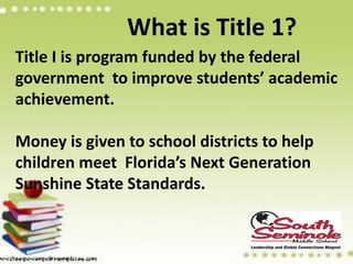Title 1 presentation wells | PPTX | Professional School | Postgraduate ...