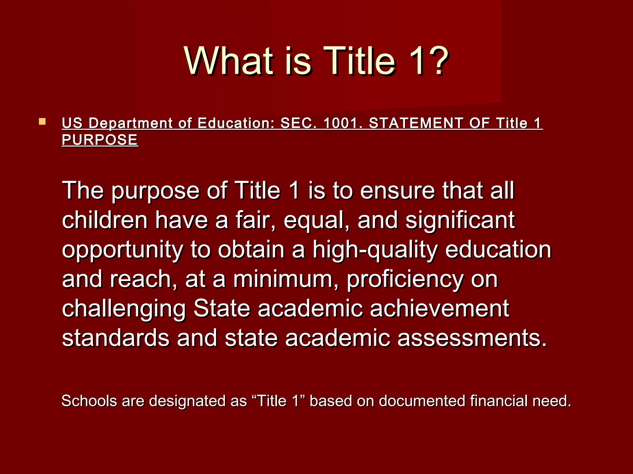 Title 1 slide show 2013 | PPT