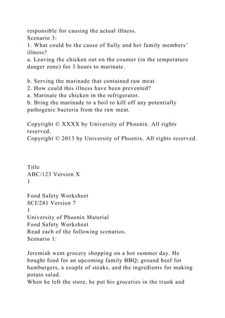 TitleABC123 Version X1Food Safety Worksheet Answer Ke.docx