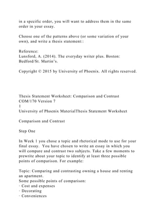 TitleABC123 Version X1Thesis Statement Worksheet Per.docx | Free Download