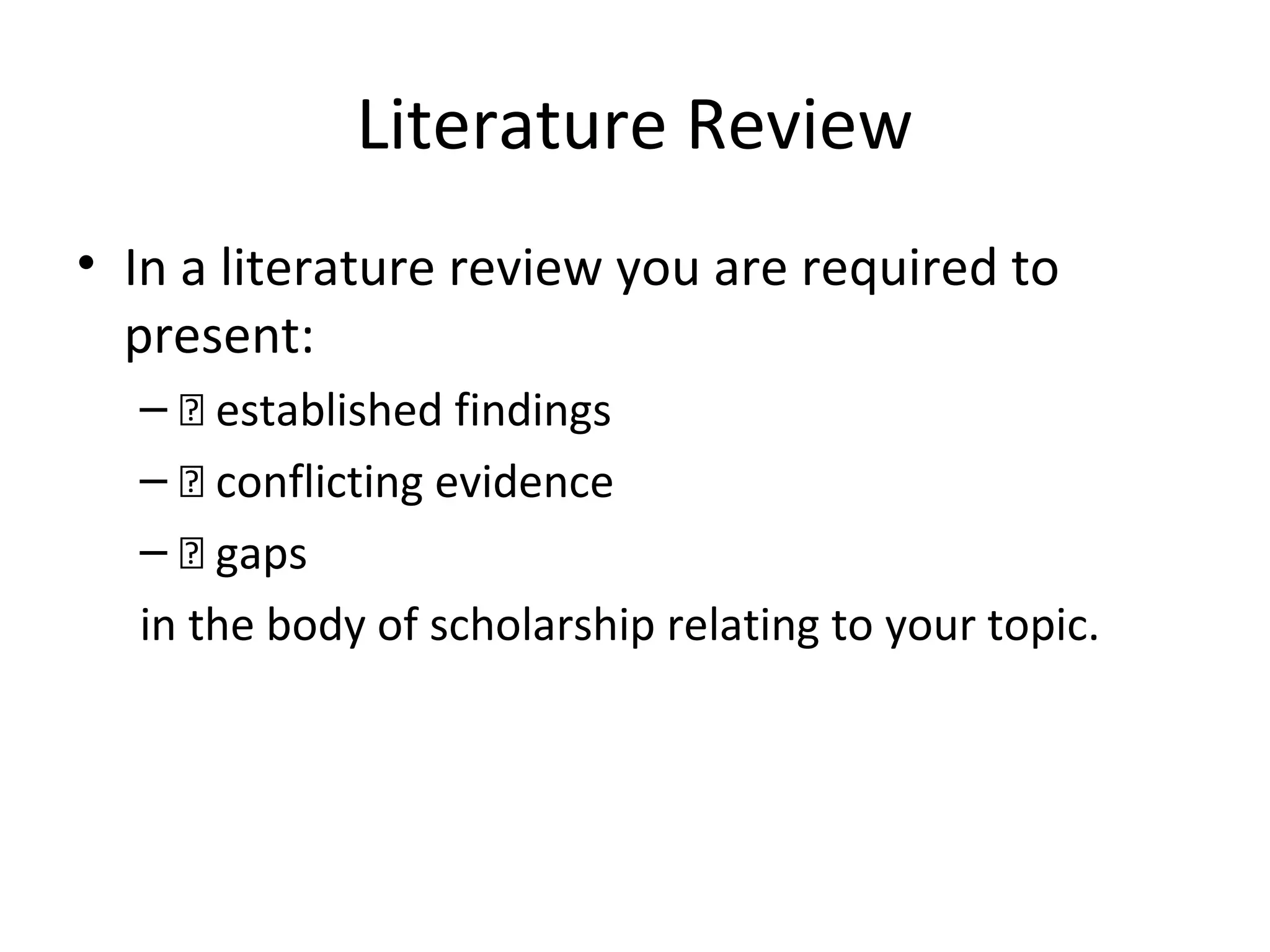 Title, abstract, introduction, literature review | PPT