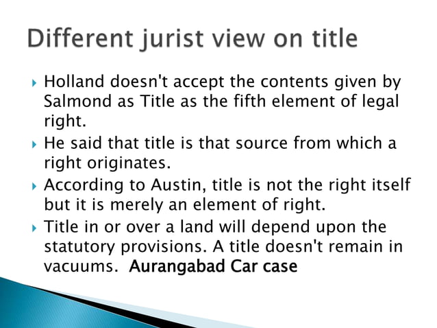 Title acts and events 1 | PPTX | Law