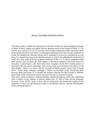 Thesis: Title Page and Acknowledgements | PDF