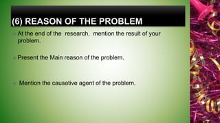 Title and research problem | PPTX