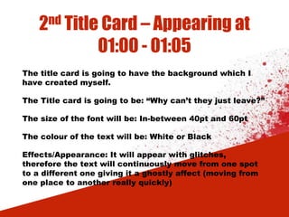 Title Card Appearance | PPTX