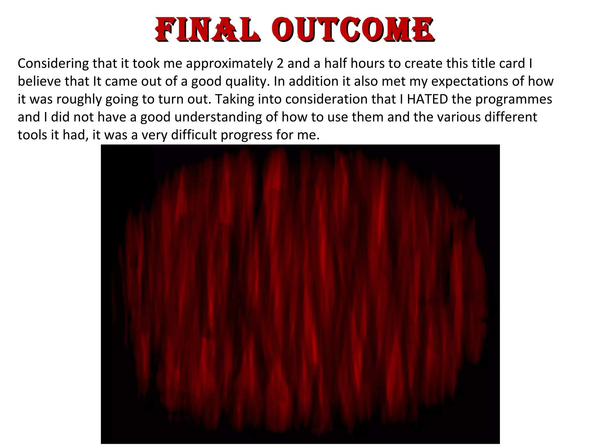 Title card planning | PPT