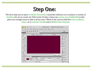 Creating my Title Cards | PPT