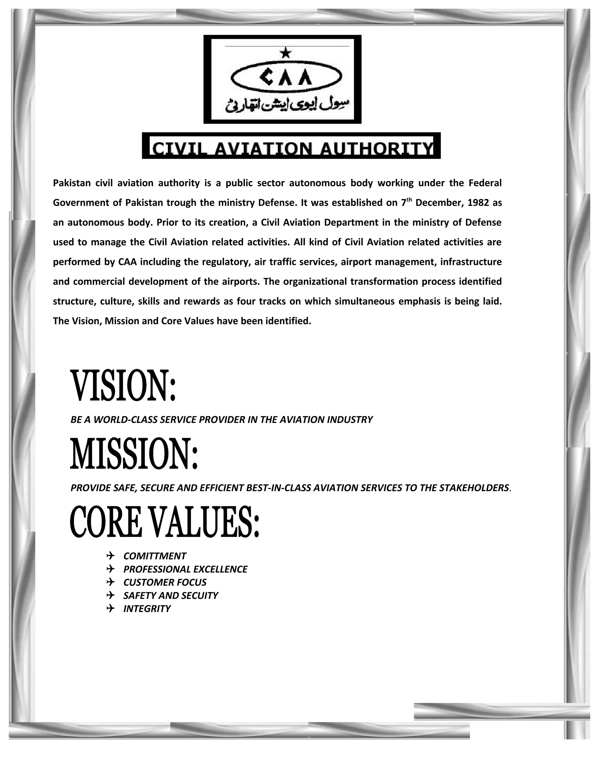 Title Civil Aviation Authority | DOC
