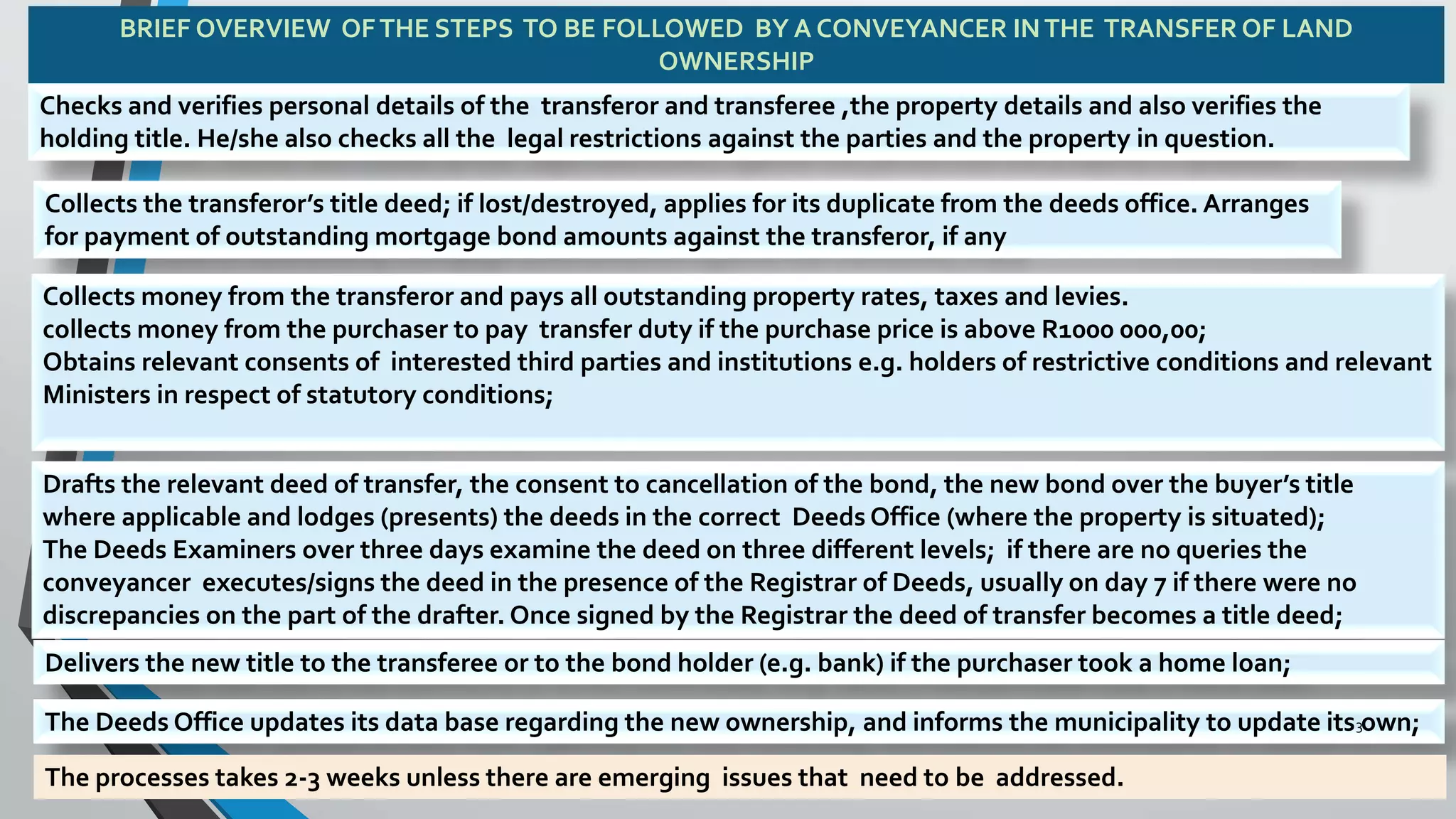 Title deeds, how to transfer property ownership | PPTX