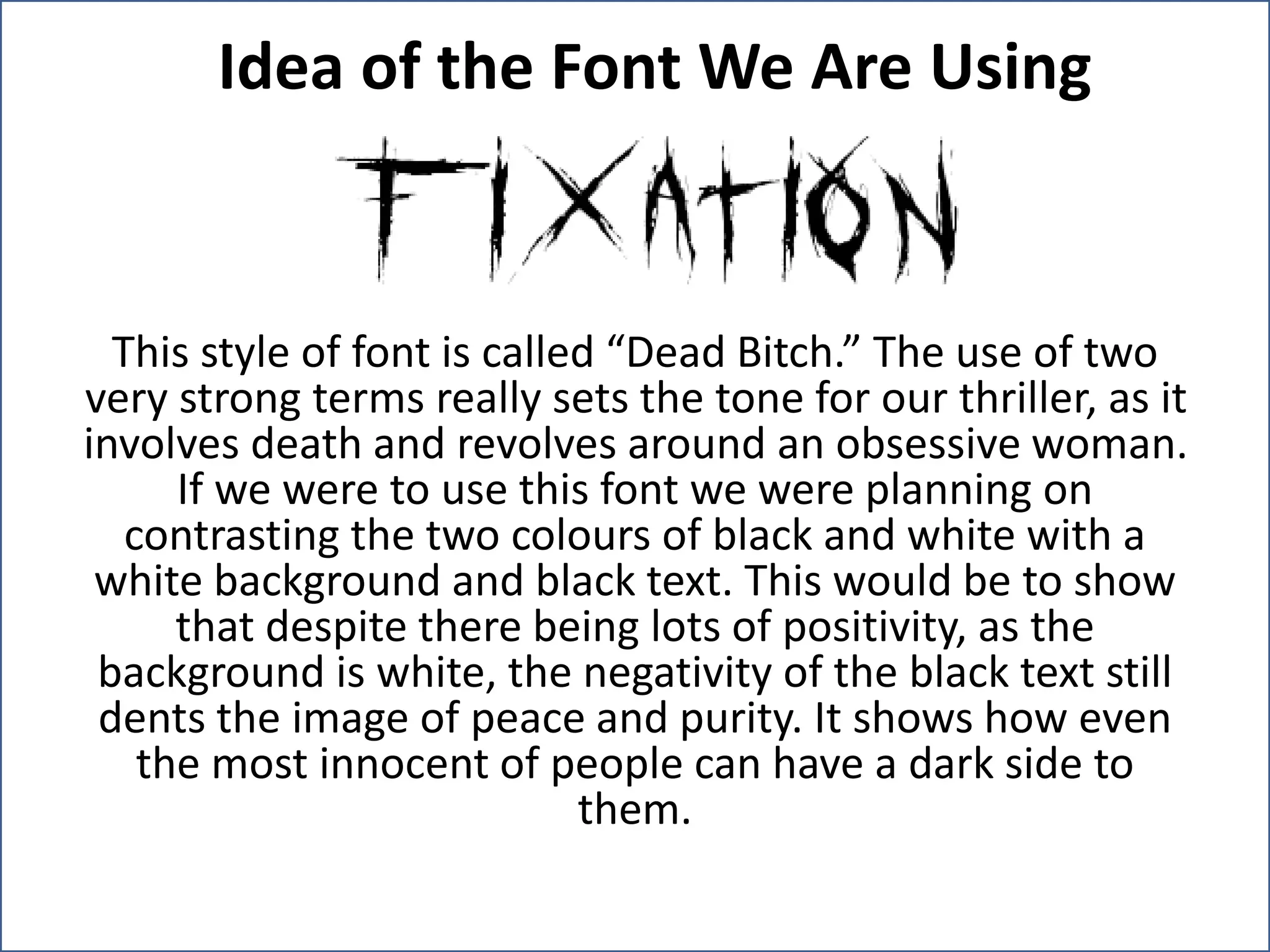 Title Font and Ideas | PPTX