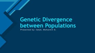 genetic Divergence between population.pptx