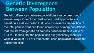 genetic Divergence between population.pptx