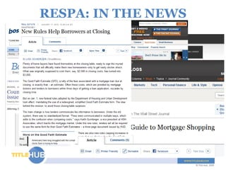 Title Hub RESPA | PPT