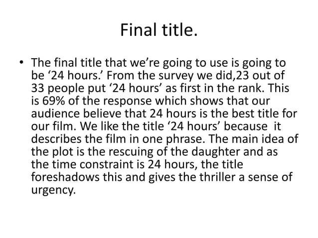 Film title ideas | PPTX