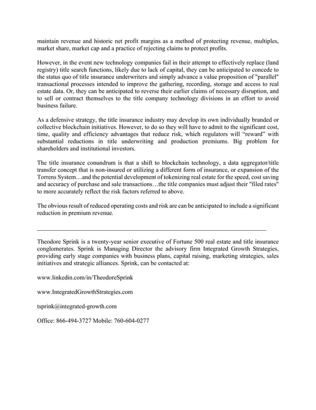 TITLE INDUSTRY FACING DISRUPTION | PDF