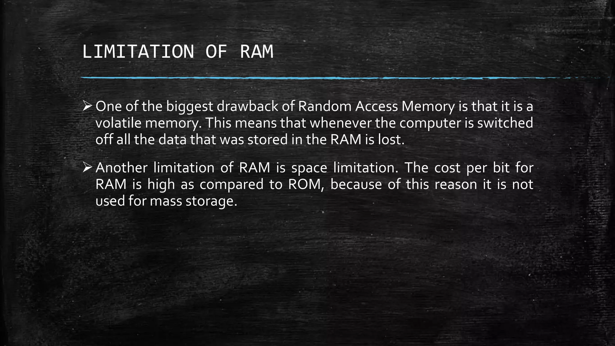 Memory - RAM and its types | PPTX