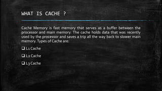 Memory - RAM and its types | PPTX | Data Storage and Warehousing | Computing