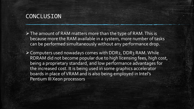 Memory - RAM and its types | PPTX | Data Storage and Warehousing | Computing