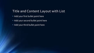 Title layout | PPTX