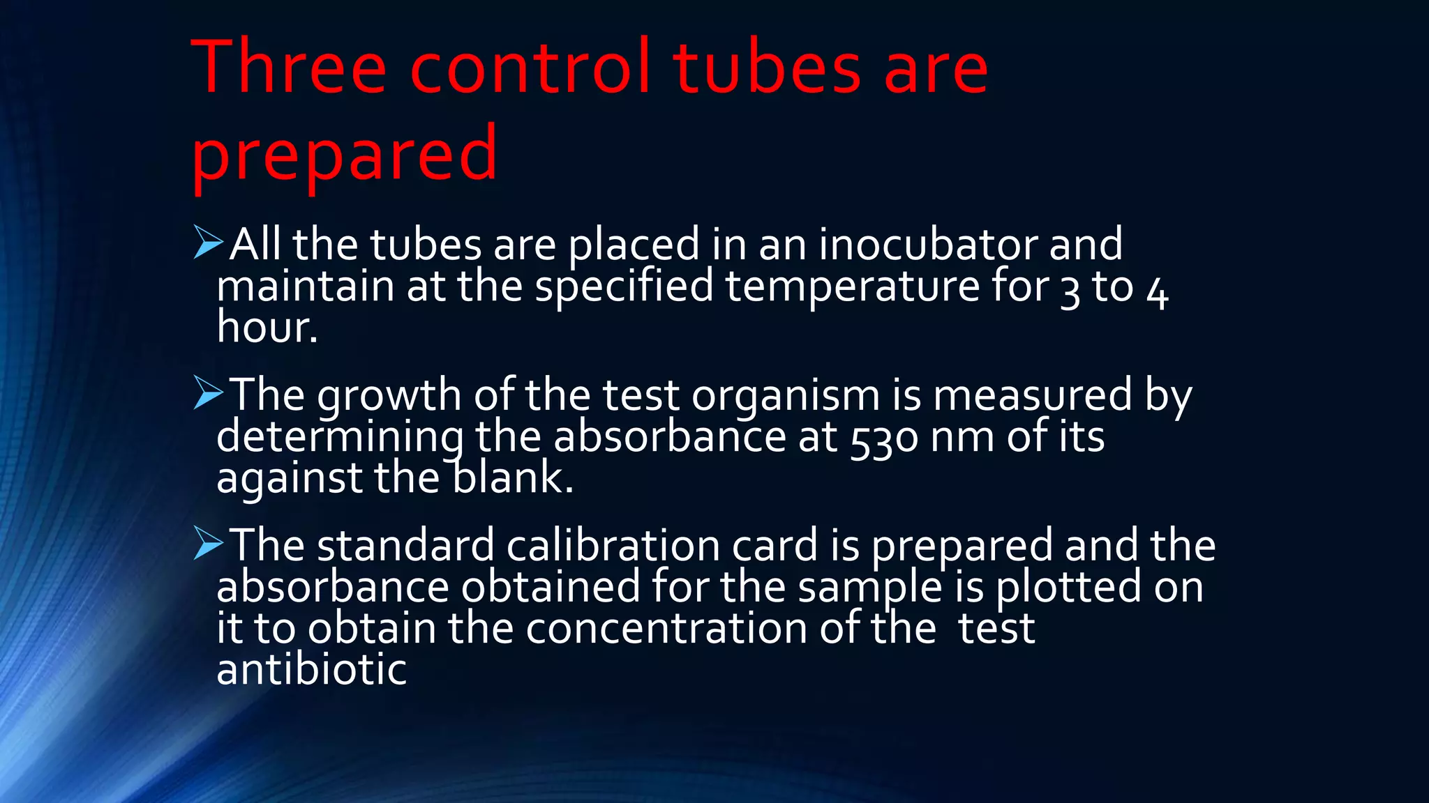 Microbiological assay of antibiotics | PPTX