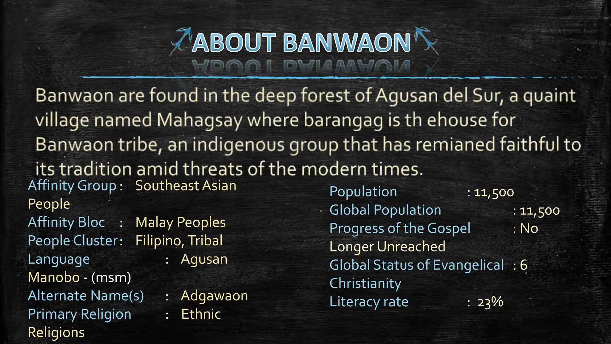 the banwaon tribe | PPTX