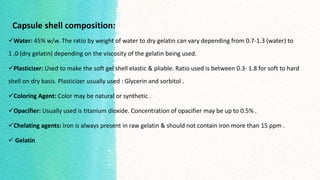 SOFT GELATIN CAPSULE | PPT