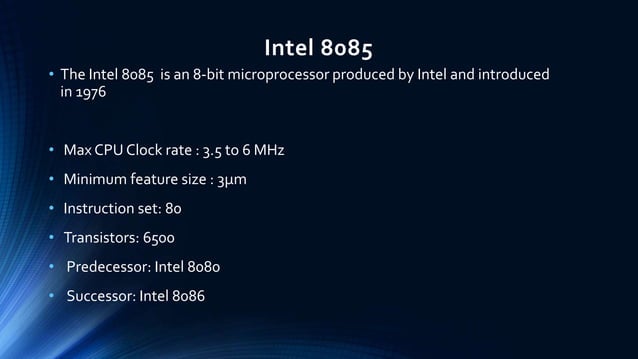 History Of Microprocessors | PPTX | Desktops | Computing