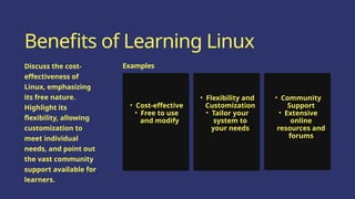 Learning Linux as a Student for Career Advancement | PPT