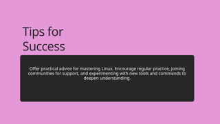 Learning Linux as a Student for Career Advancement | PPT