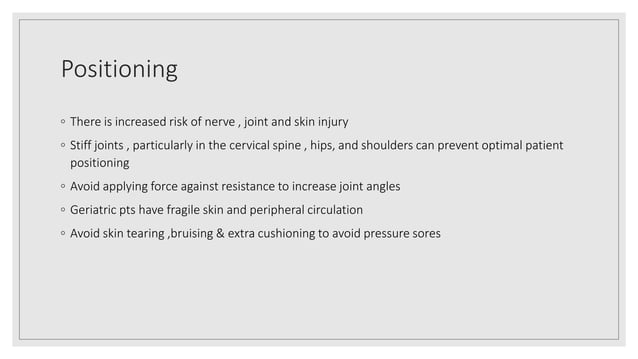 ANAESTHESIA CONSIDERATIONS IN GERIATRIC PATEINTS | PPTX | Heart and ...